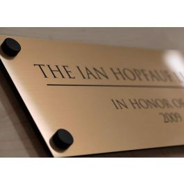 Engraved metal signs